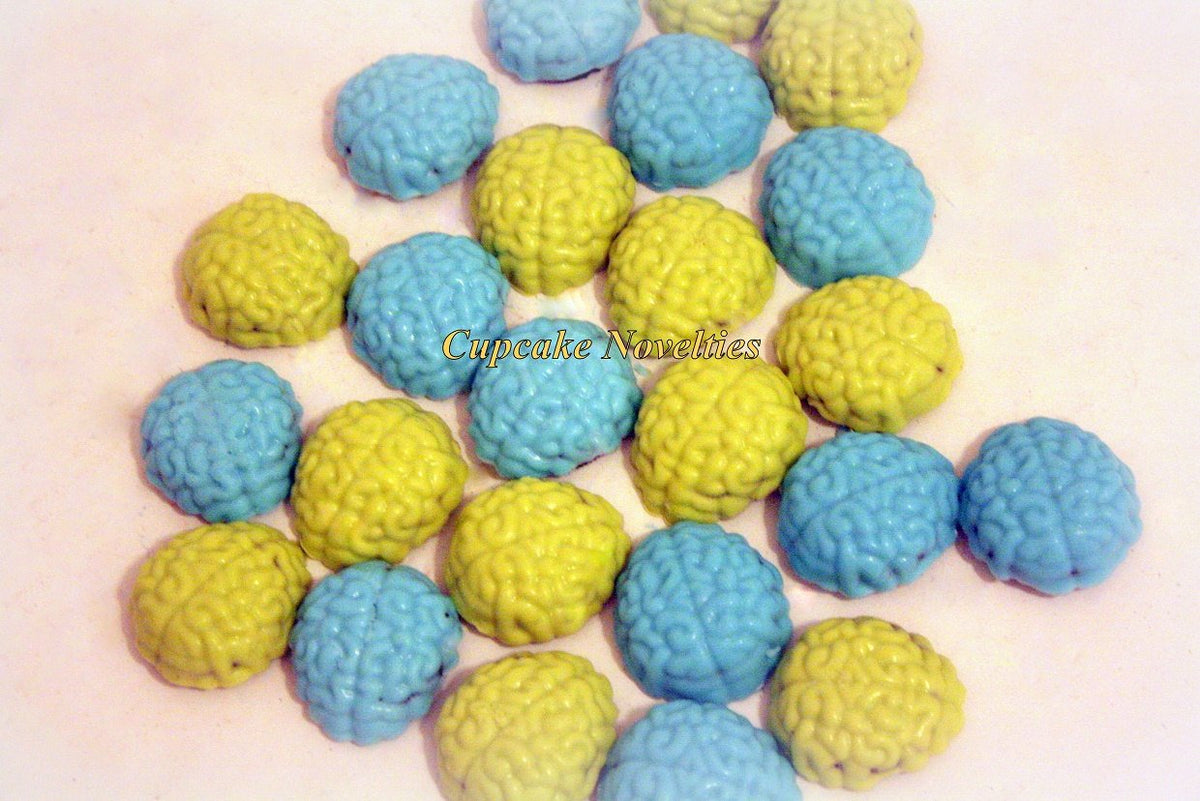 Mad Scientist Genius Birthday Lime Green Chocolate Brains Shaped Oreos ...